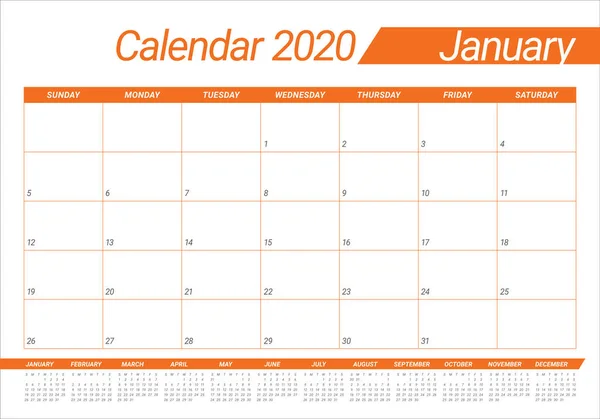 Year 2020 2021 2022 2023 2024 2025 calendar vector design templa Stock ...