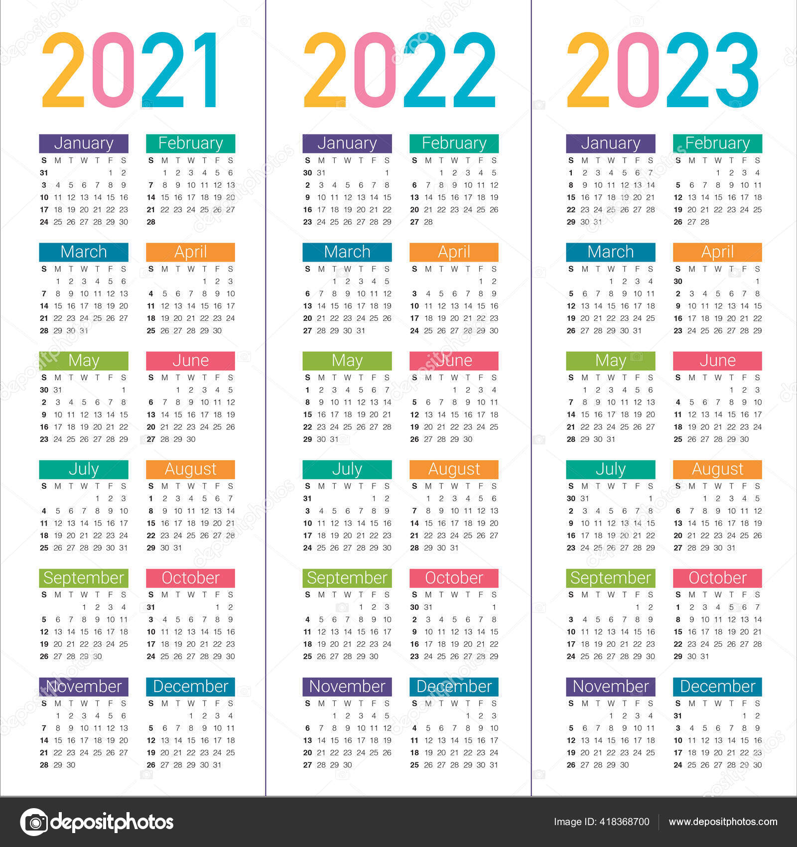 2022 2023 ปแบบการออกแบบเวกเตอร การออกแบบท ยบง ายและสะอาด Stock Vector By ©dolphfynlow 418368700