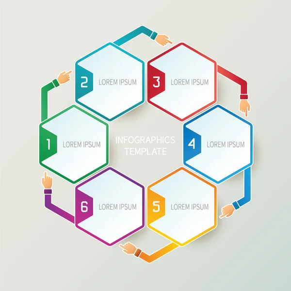 6 steps infographic Vector Art Stock Images | Depositphotos