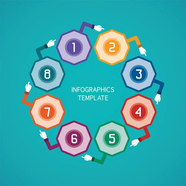 Abstract Vector Steps Infographic Template Flat Style Layout Workflow Scheme Stock Vector Image ...