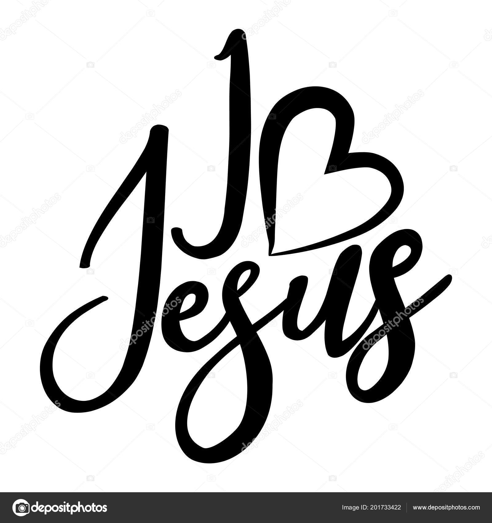 The Word Jesus In Cursive
