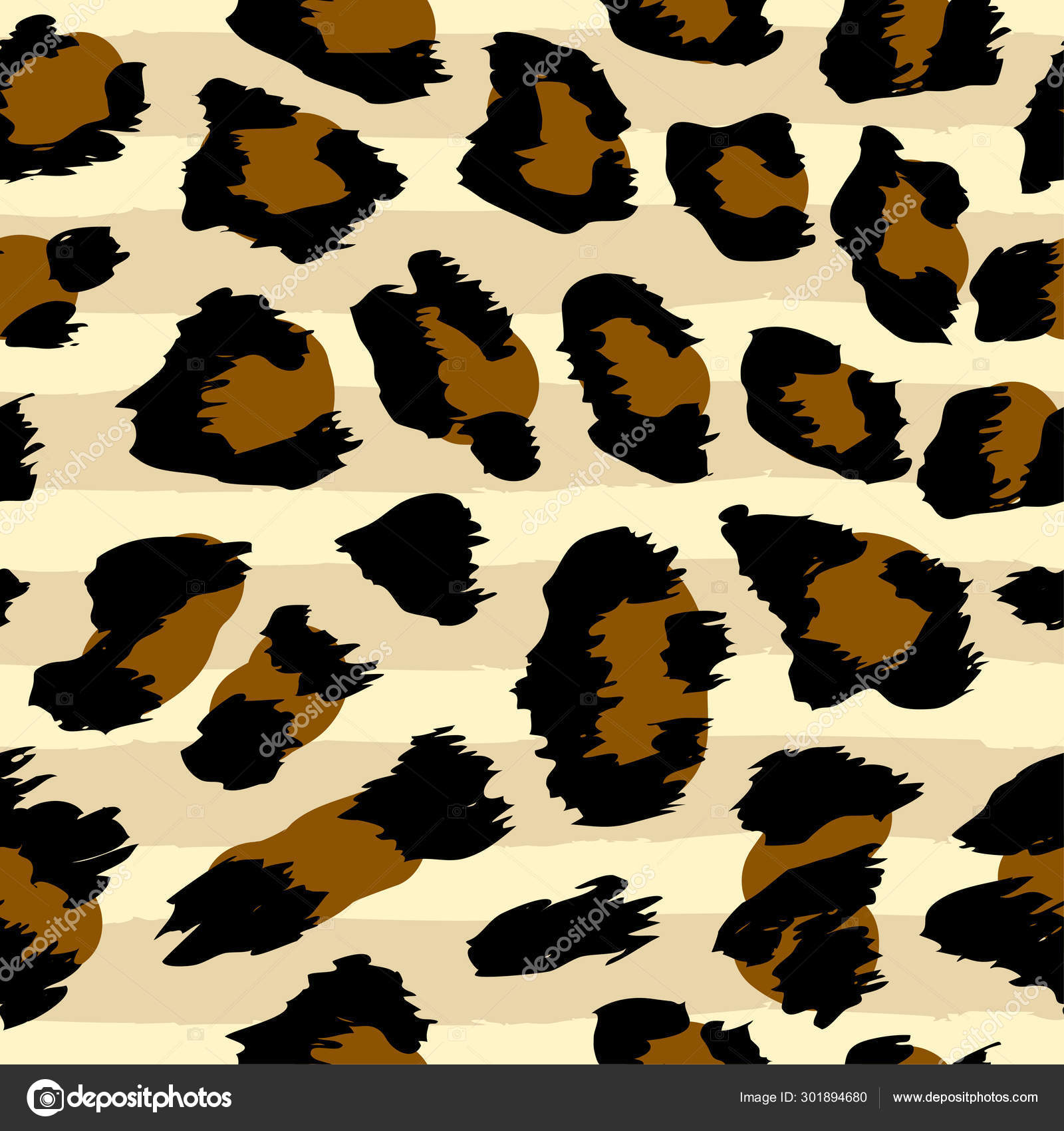Cheetah Print Pattern Drawing