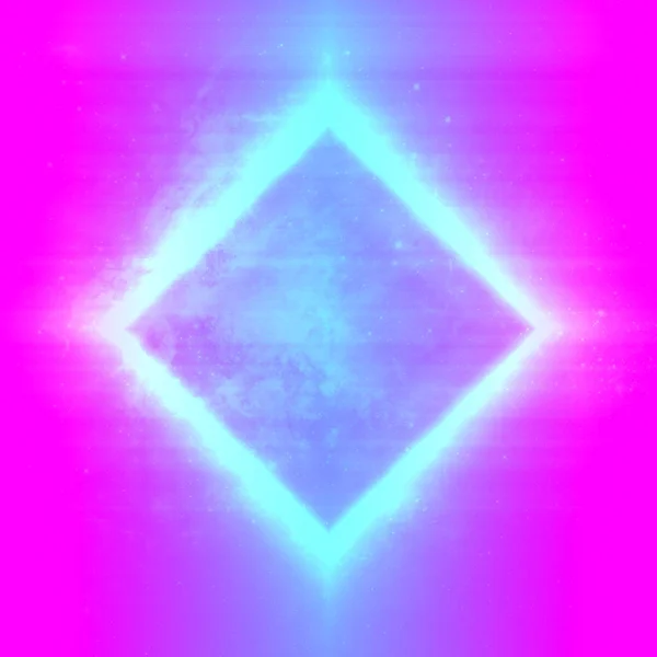 Texture and background with retro neon lights in the style of Synthwave ...