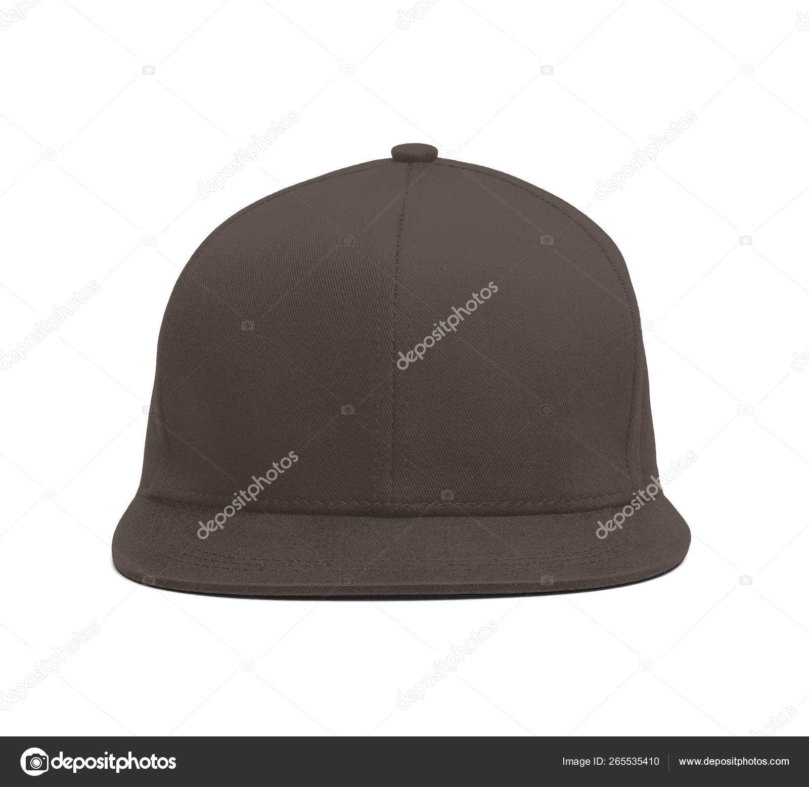 Modern Snapback Front Cap Mockup Rocky Granite Color Help You — Stock ...