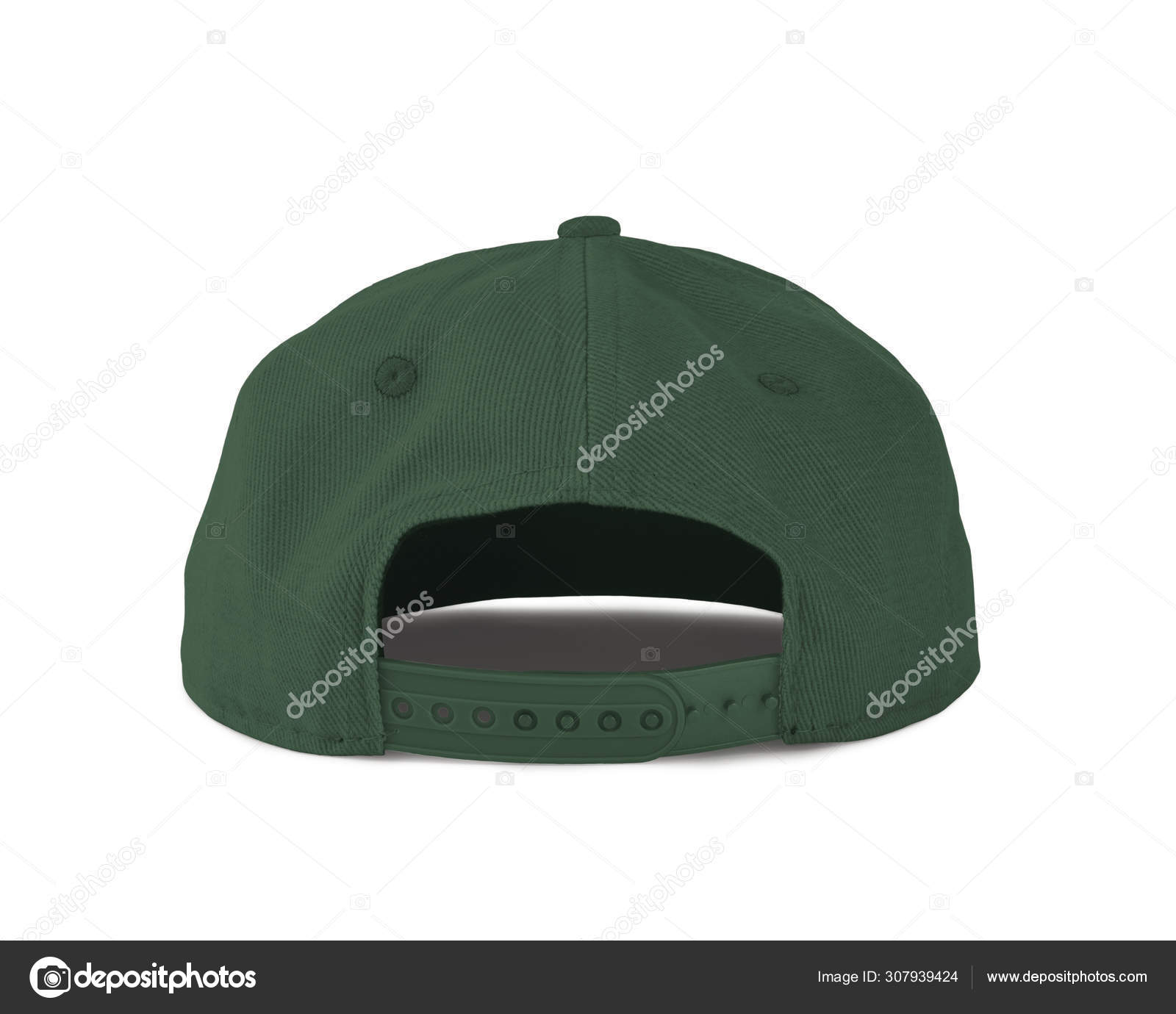 Add Your Graphic Back View Snapback Cap Mock Hybrid Comfrey — Stock ...