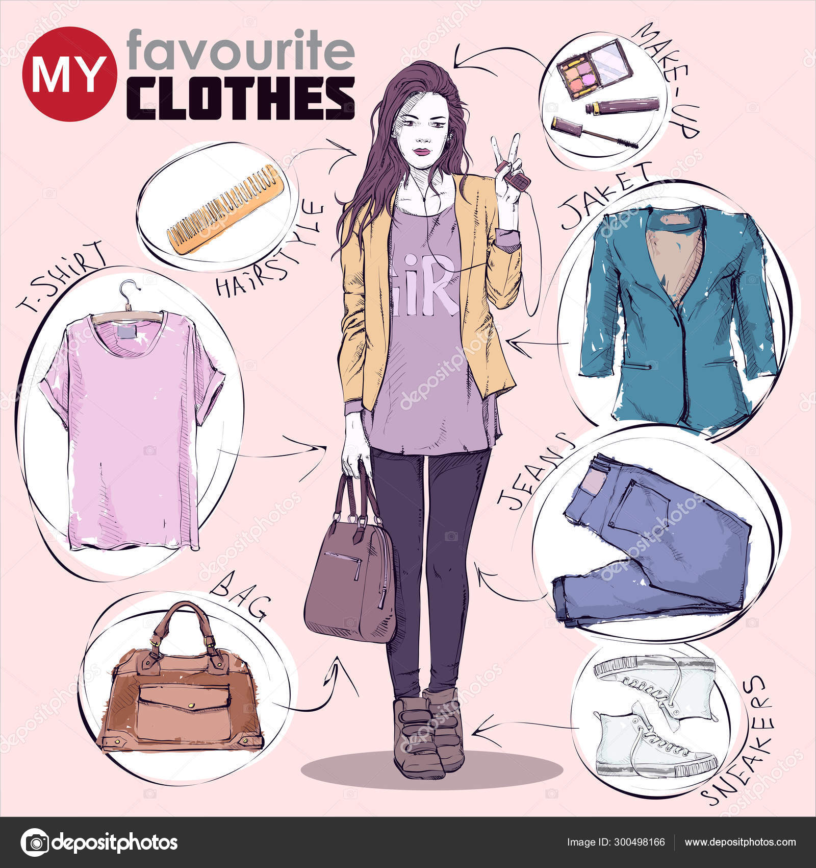 Infografía de moda. Colección vectorial . Vector de stock #300498166 de ...