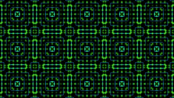 Animated light shinning green and blue dots and stars square shapes ...