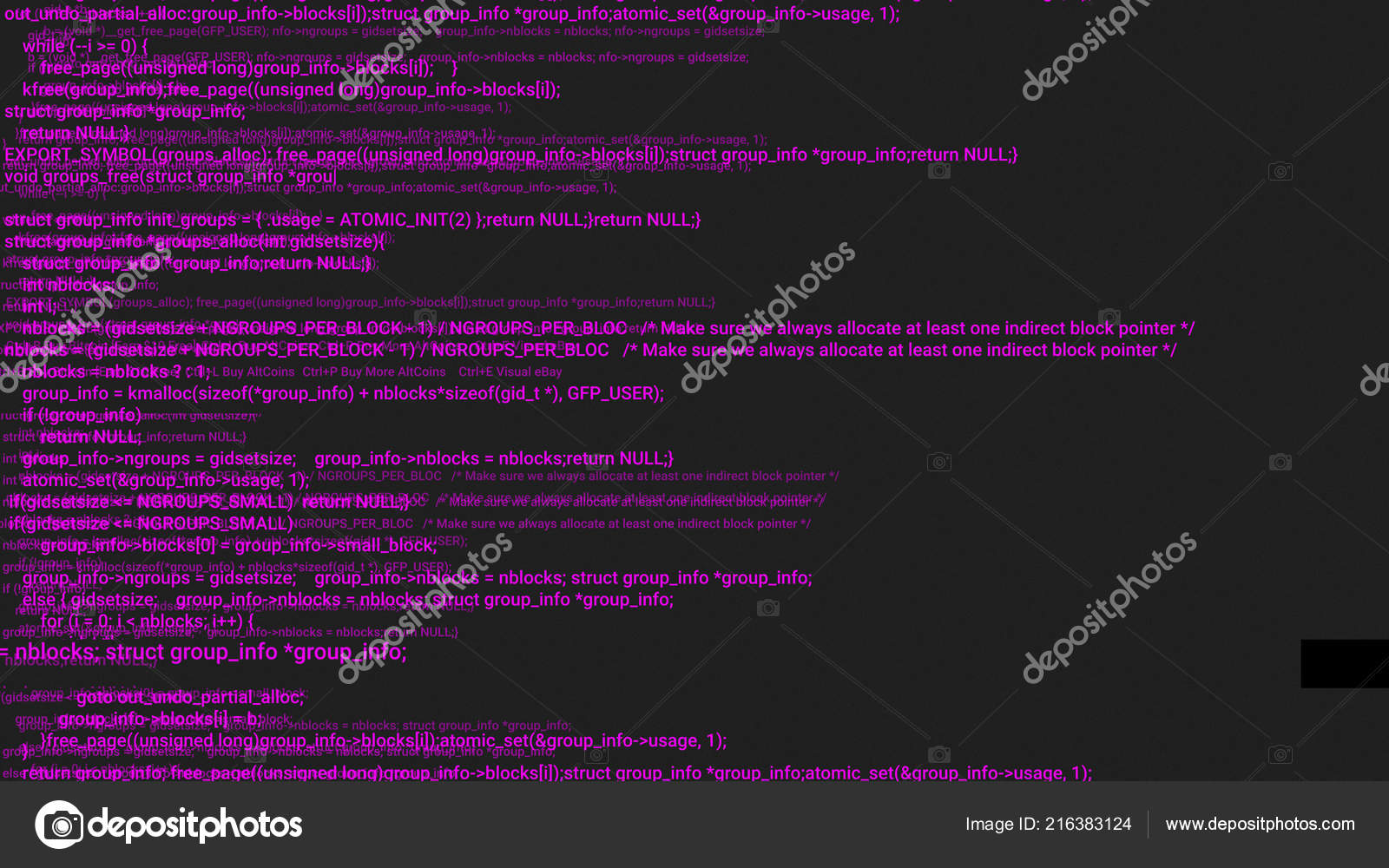 Pink Screen Coding Hacker Concept Animation Glitch Programming Code ...