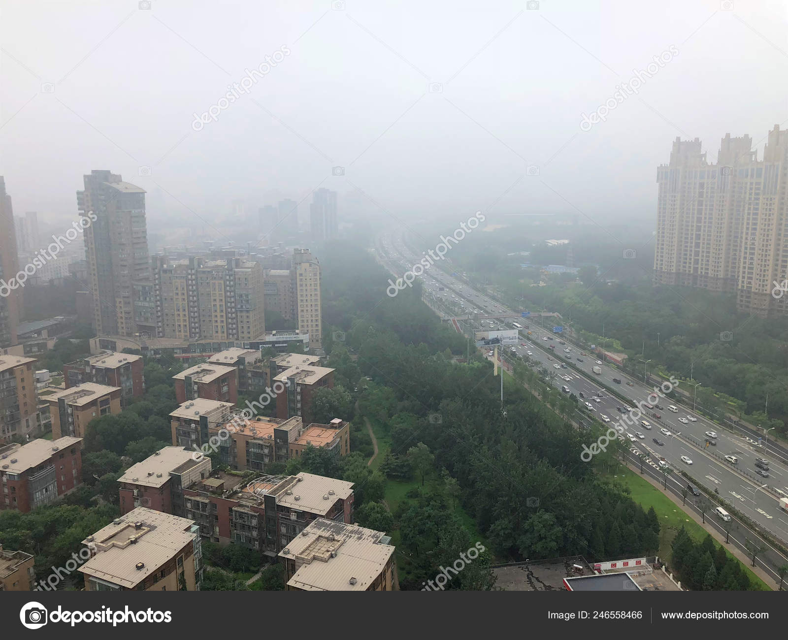 Beijing Pollution Sunrise