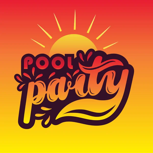 Pool party flyer imágenes de stock de arte vectorial | Depositphotos