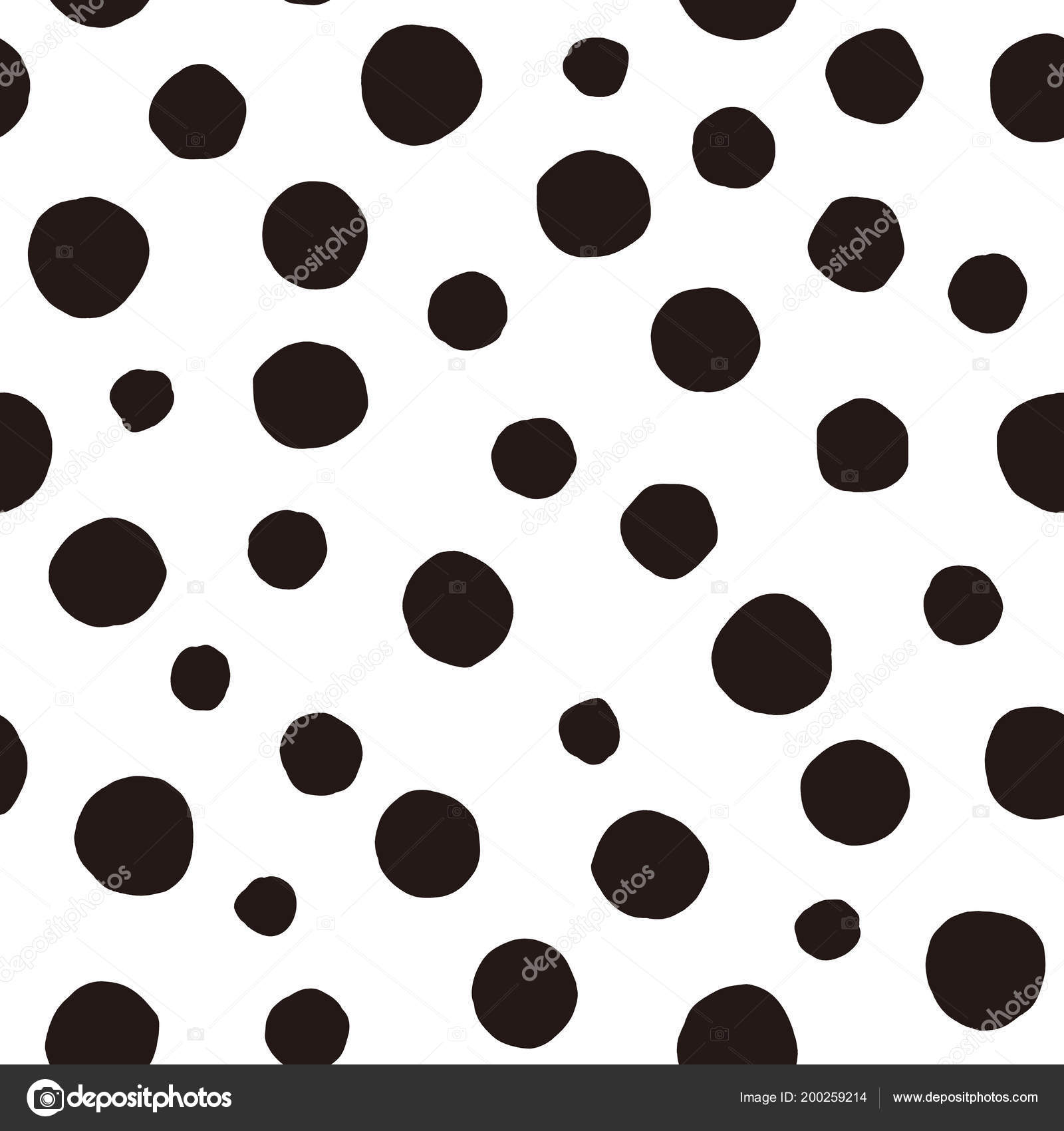 Crooked Dot Pattern Irregular Dot Pattern Painting Continues Repeatedly ...