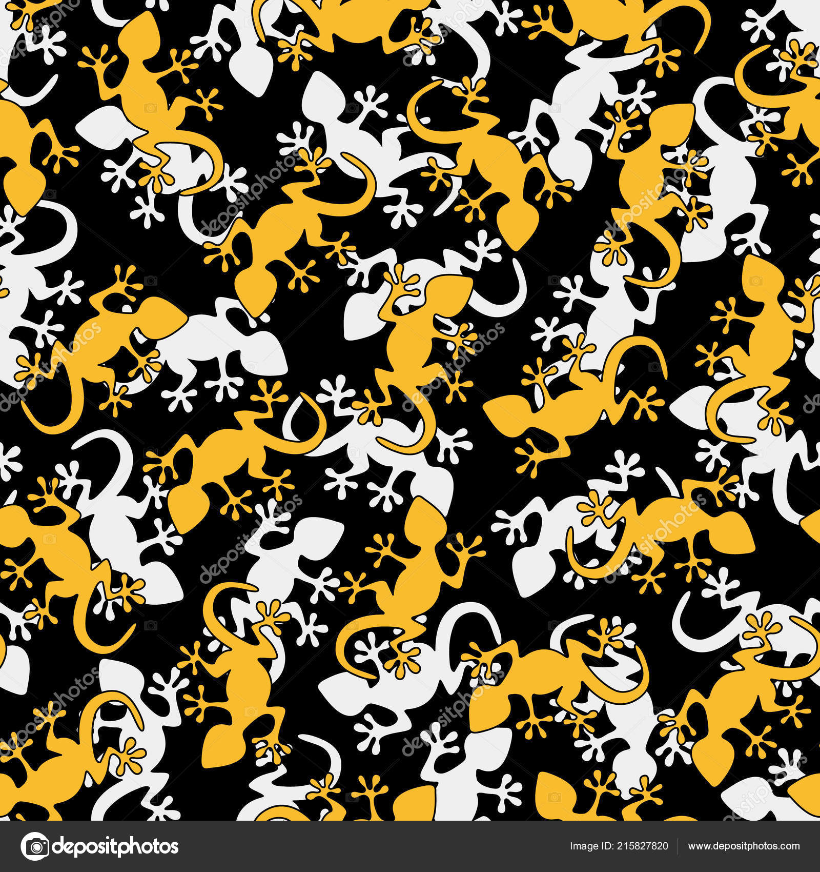 Pattern Salamander Pattern Illustration Lizardi Continue Seamlessly ...
