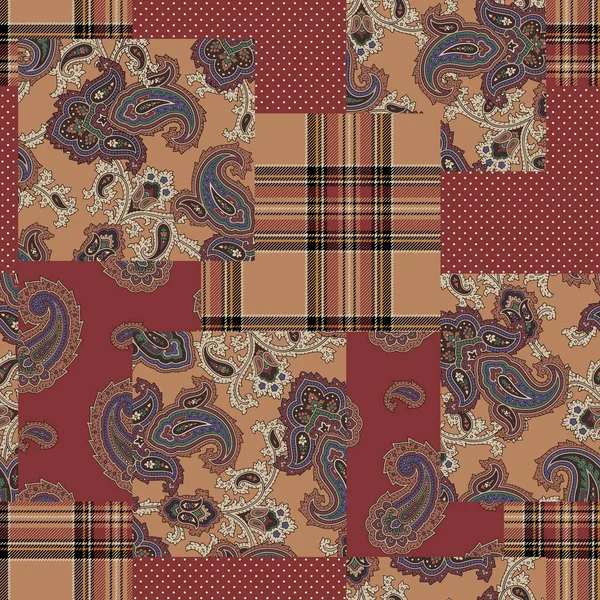Paisley illustration patchwork — Stock Photo © daicokuebisu #91051312