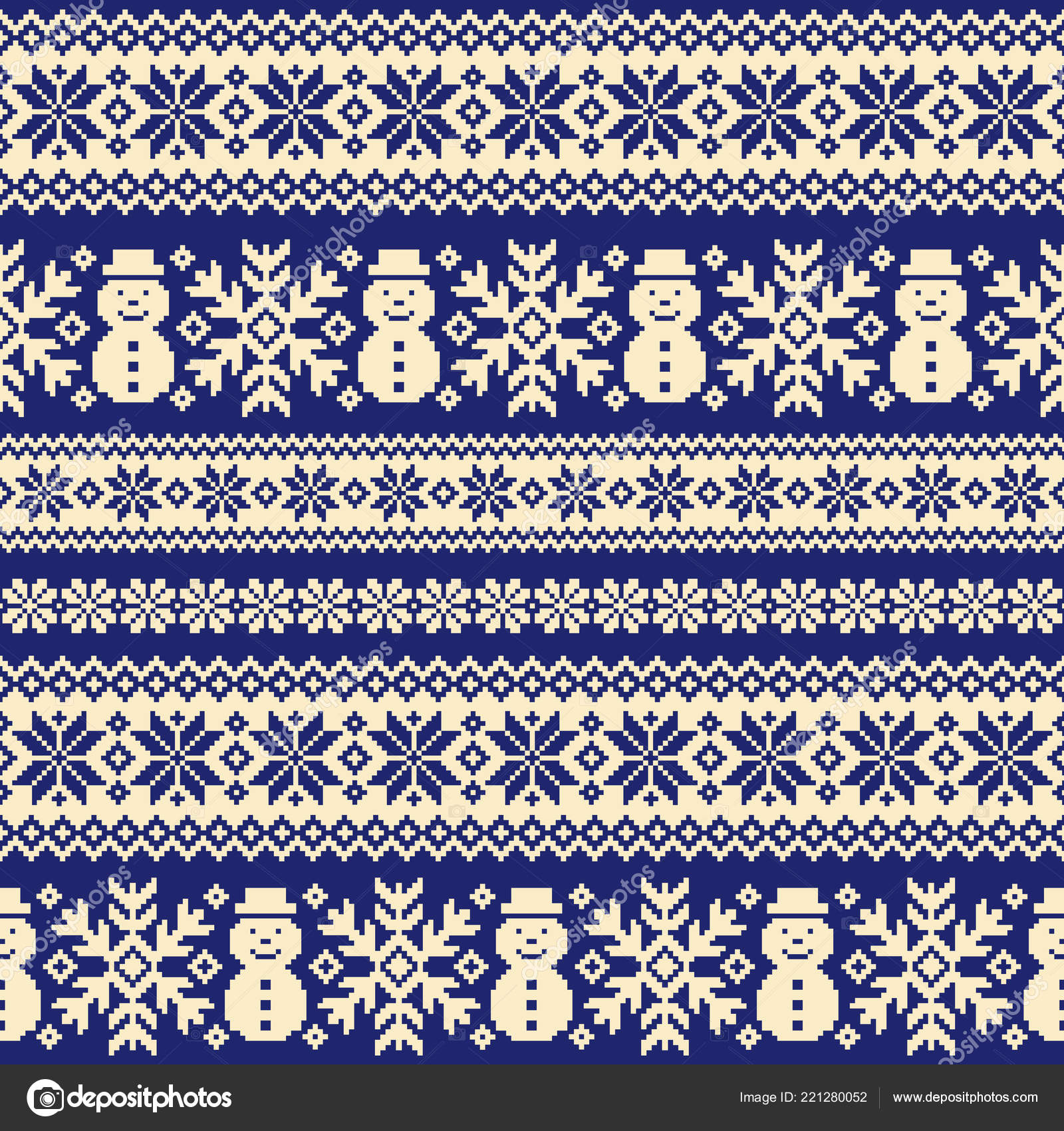 Nordic Pattern Illustration Designed Traditional Nordic Pattern — Stock ...