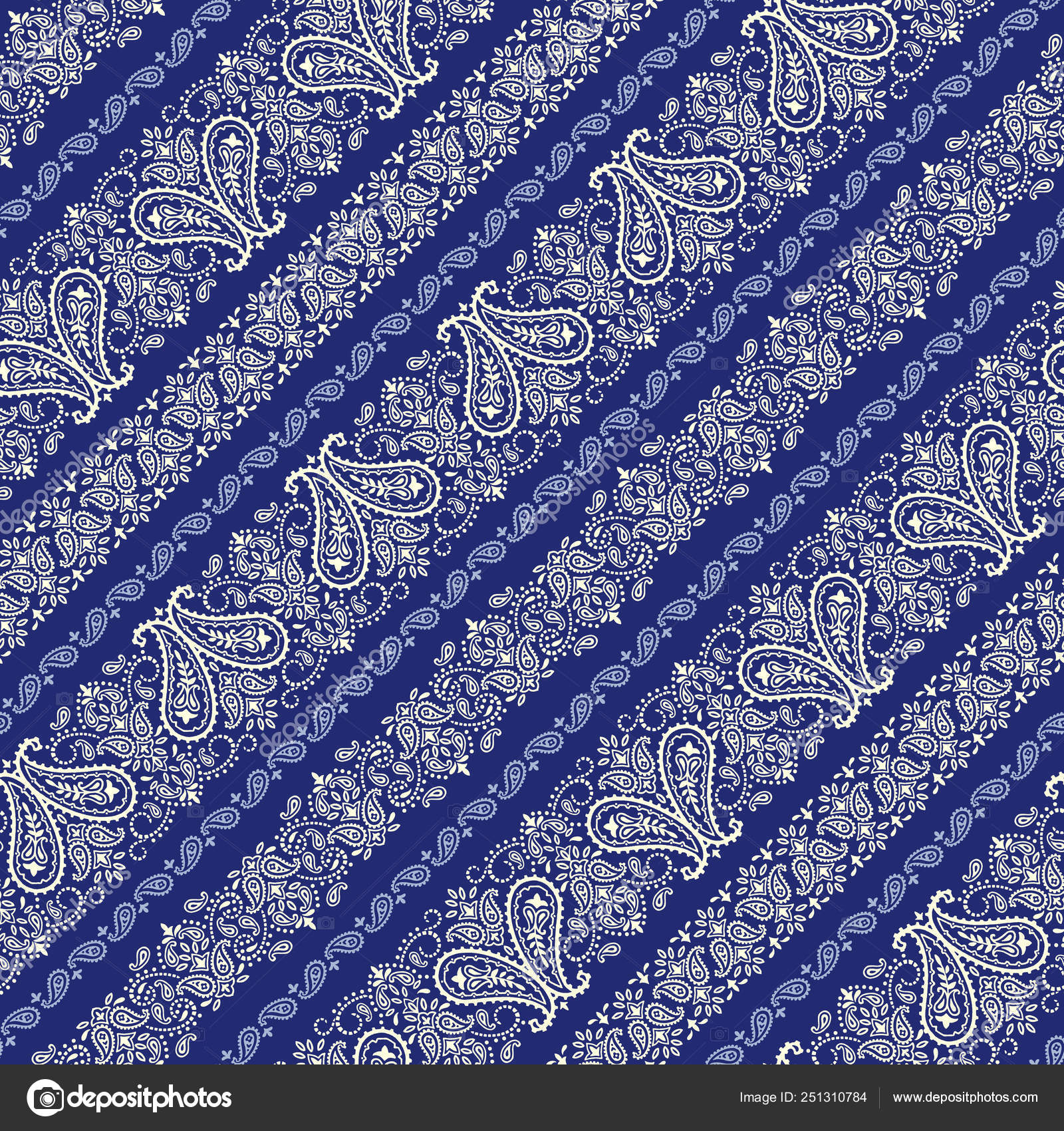 Bandana Pattern Design Illustration Stock Vector by ©daicokuebisu 251310784