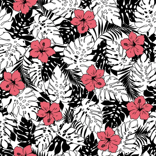 Tropical plants pattern Stock Vector Image by ©daicokuebisu #134852958