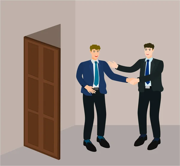 15,254,047 Two men meeting Vector Images | Depositphotos