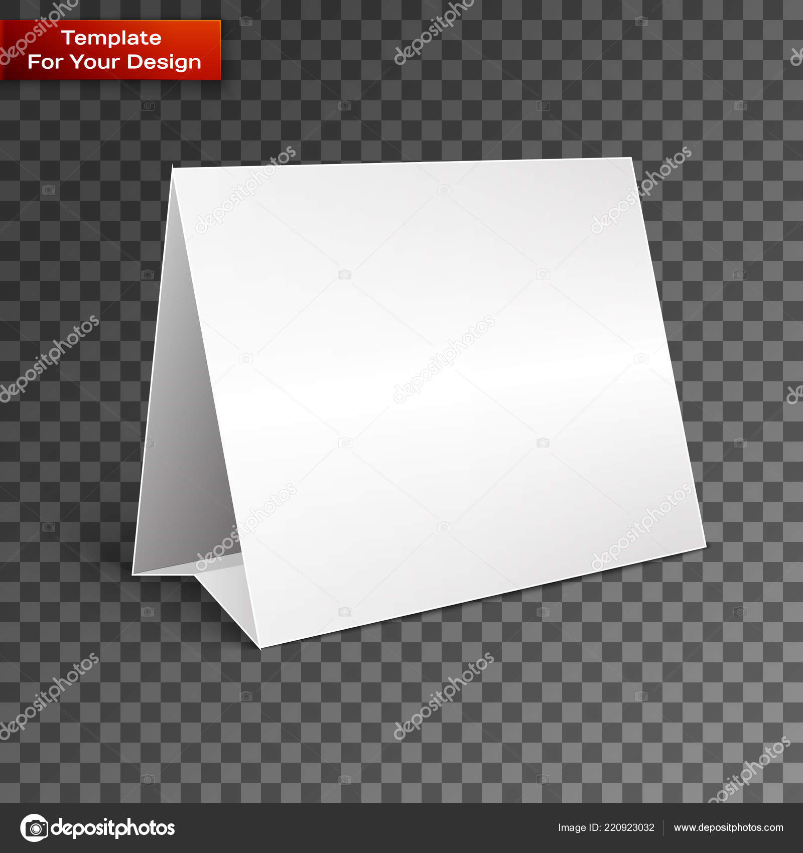 Blank Paper Table Cards Transparent Background Vector Illustration Eps ...