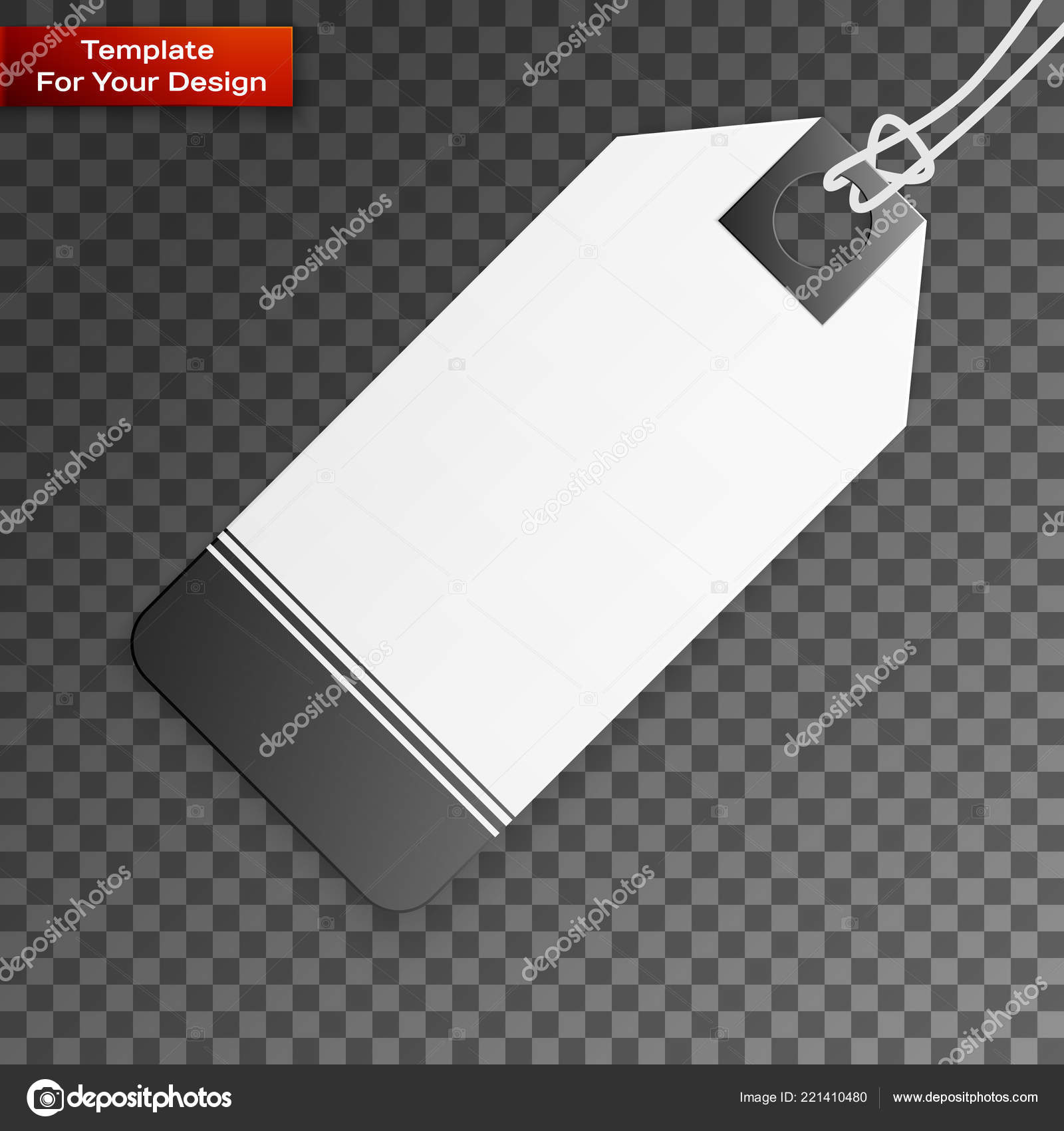Leeres Preisschild isoliert auf transparentem Hintergrund Stock ...