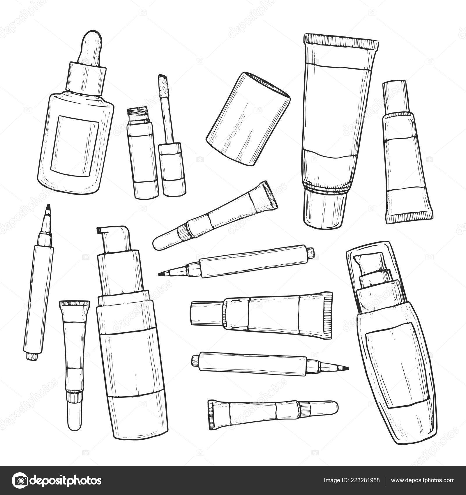 Set of foundations Stock Vector Image by ©Netkoff #223281958