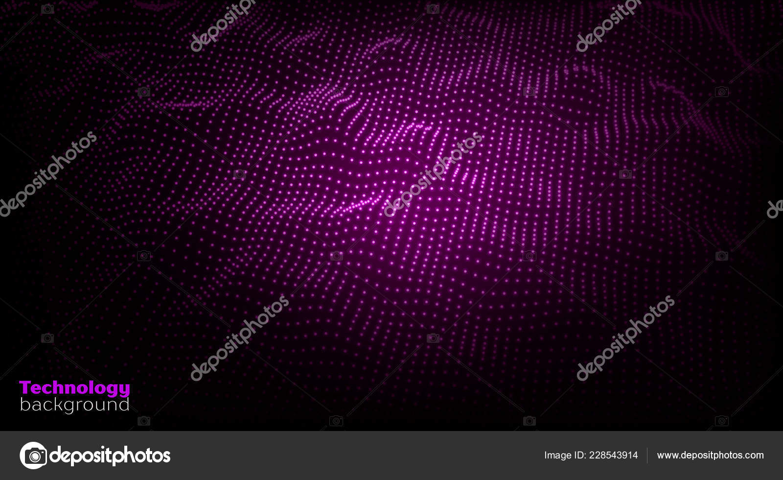Abstract particle wave Stock Vector Image by ©Netkoff #228543914