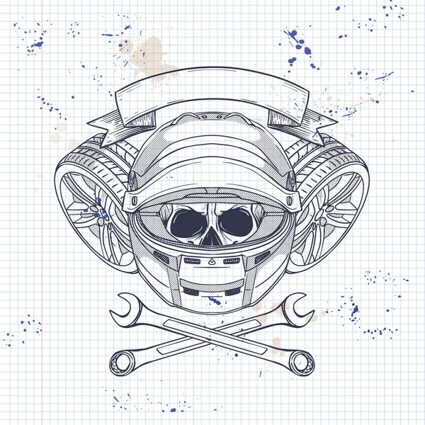 100,000 Car racing skull Vector Images | Depositphotos