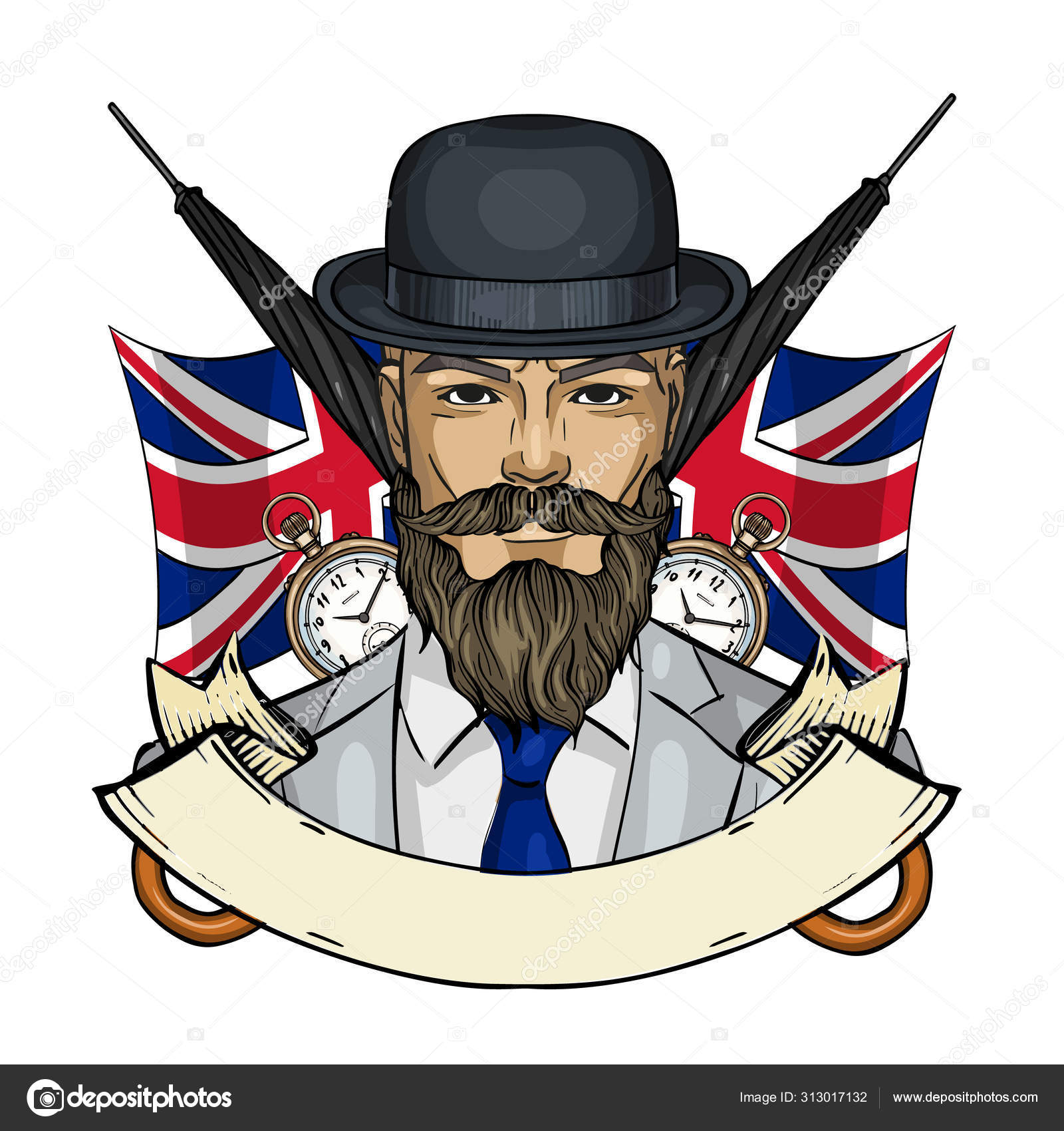 Sketch british man Stock Vector Image by ©Netkoff #313017132