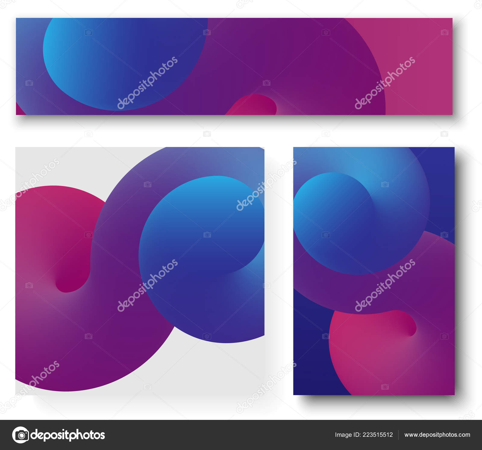 Blue and purple abstract backgrounds. Stock Vector by ©Svetlaboro 223515512
