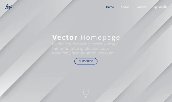 Black web homepage template with buttons and abstract brushstrok Stock ...