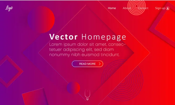 Black web homepage template with buttons and abstract brushstrok Stock ...