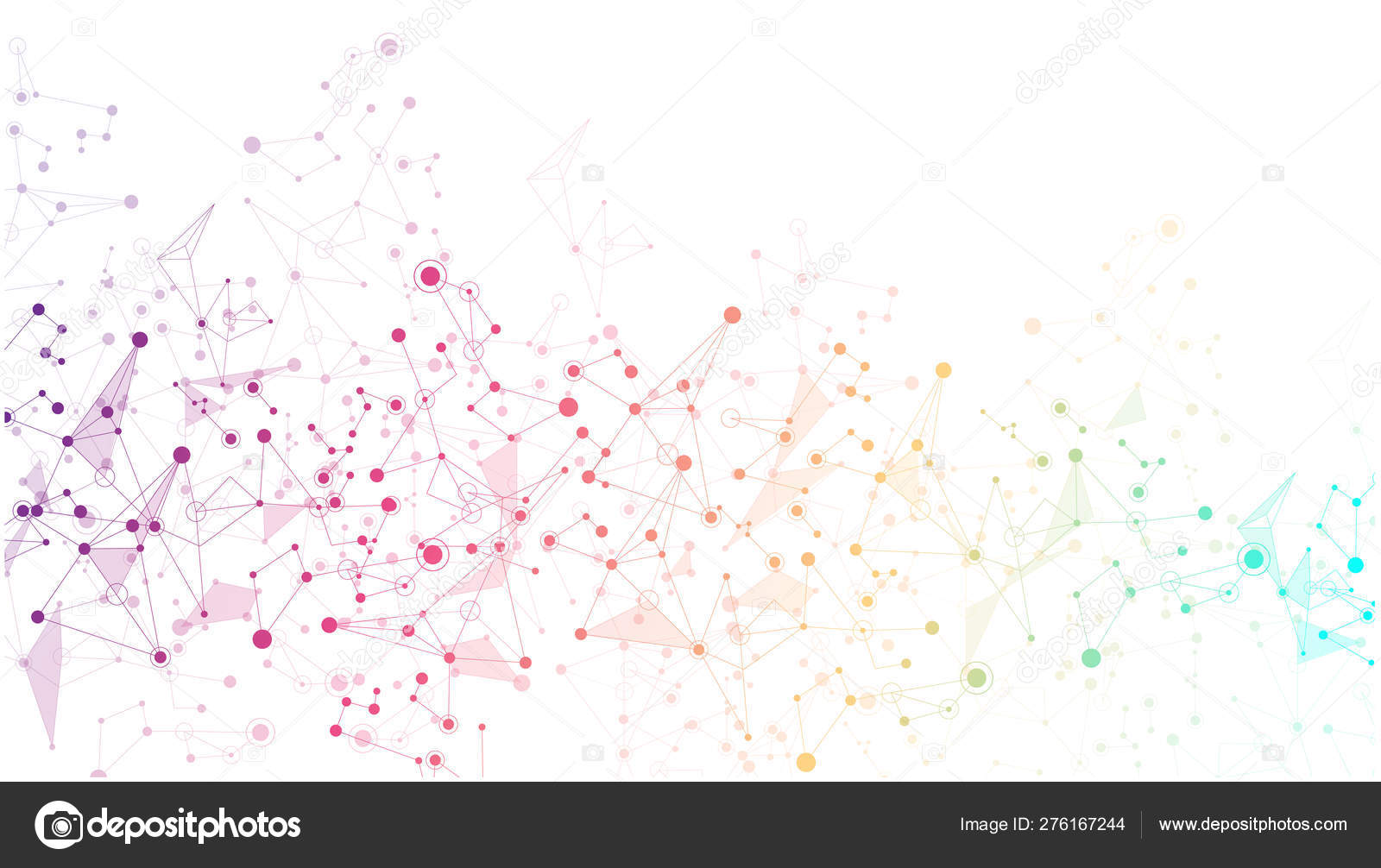 White global communication background with abstract colorful net Stock Vector Image by ...