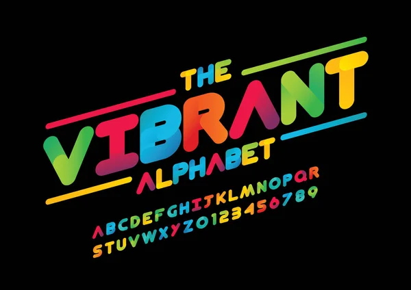 Stylized Font Alphabet Word Shaky Vector Illustration — Stock Vector ...