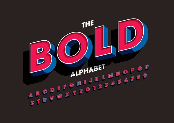 Stylized Font Alphabet Word Design Vector Illustration — Stock Vector ...