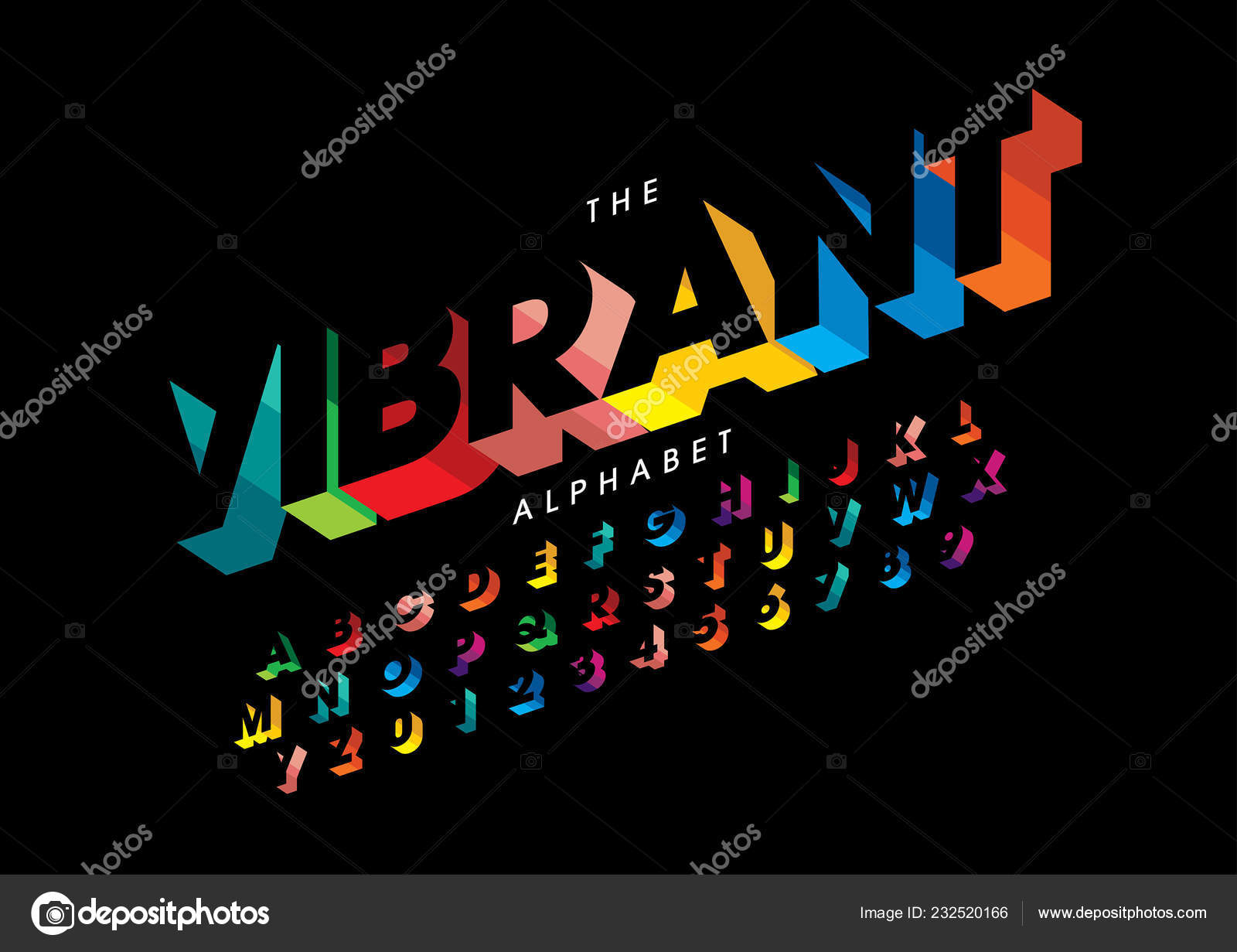 Colored Alphabet Template Simple Style Stock Vector by ©Passionartist ...