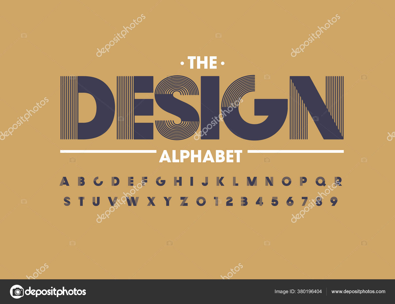 Vector Stylized Modern Font Alphabet Stock Vector by ©Passionartist ...