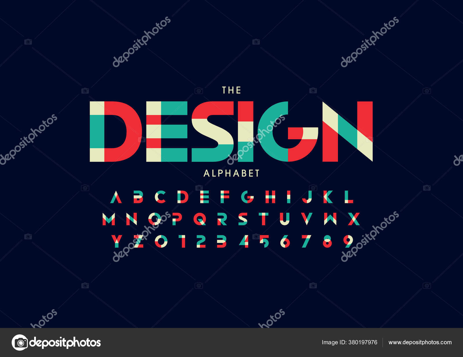 Vector Stylized Modern Font Alphabet Stock Vector by ©Passionartist ...
