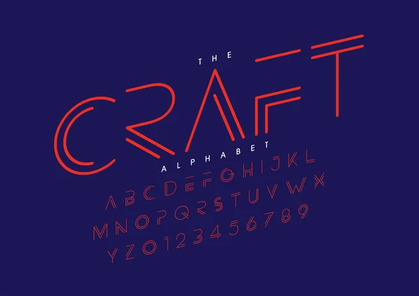 Vector Stylized Modern Font Alphabet Stock Vector by ©Passionartist ...