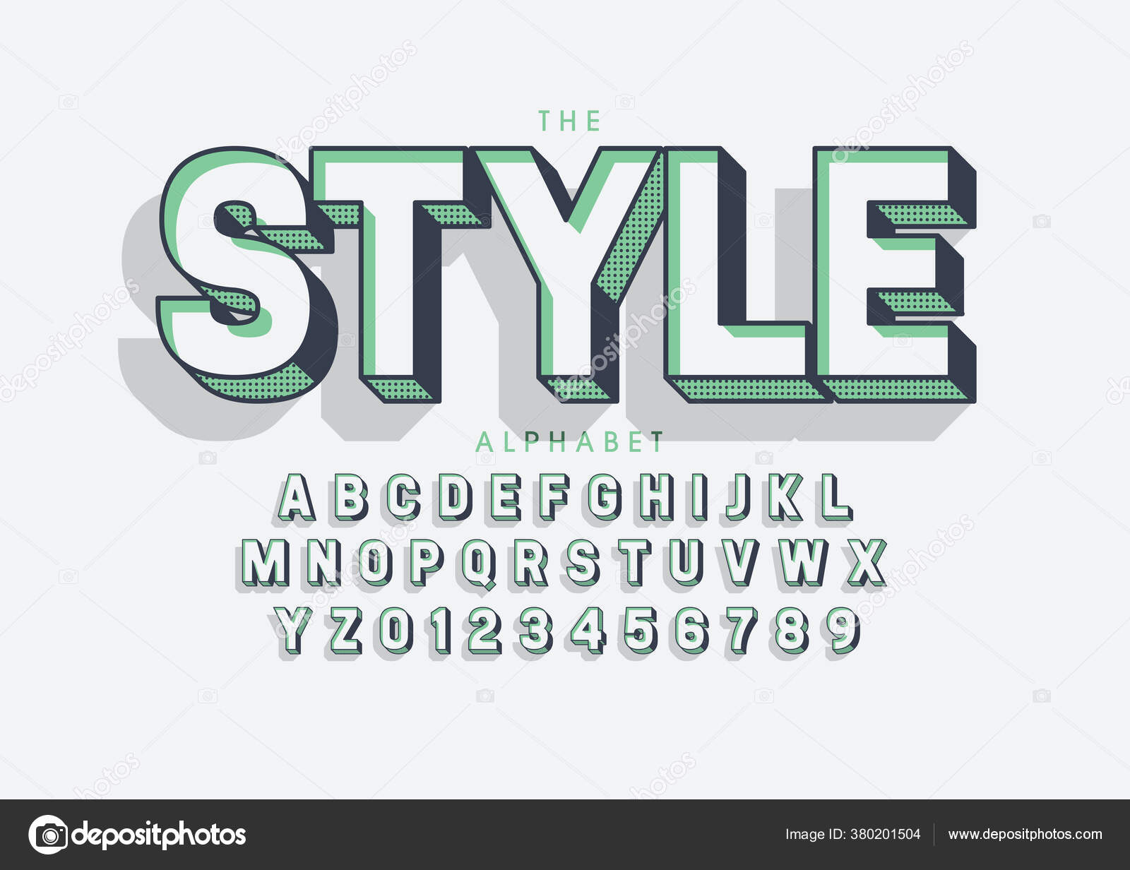 Vector Stylized Modern Font Alphabet Stock Vector Image by ...
