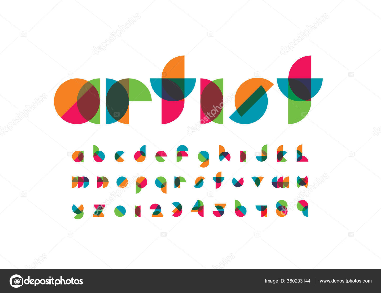 Vector Stylized Modern Font Alphabet Stock Vector by ©Passionartist ...