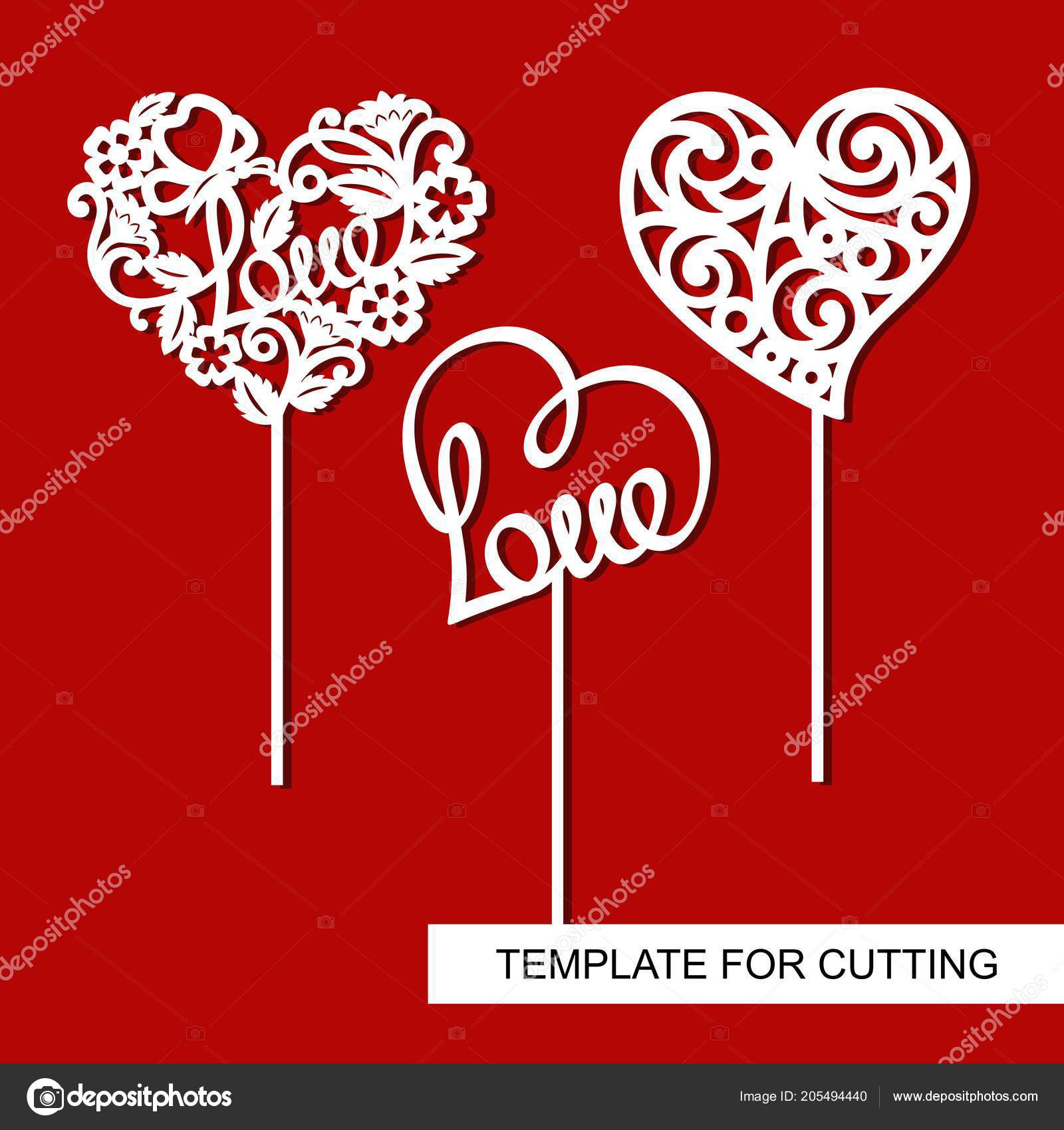 Plantilla De Papel Para Escribir Para El Día De San Valentín