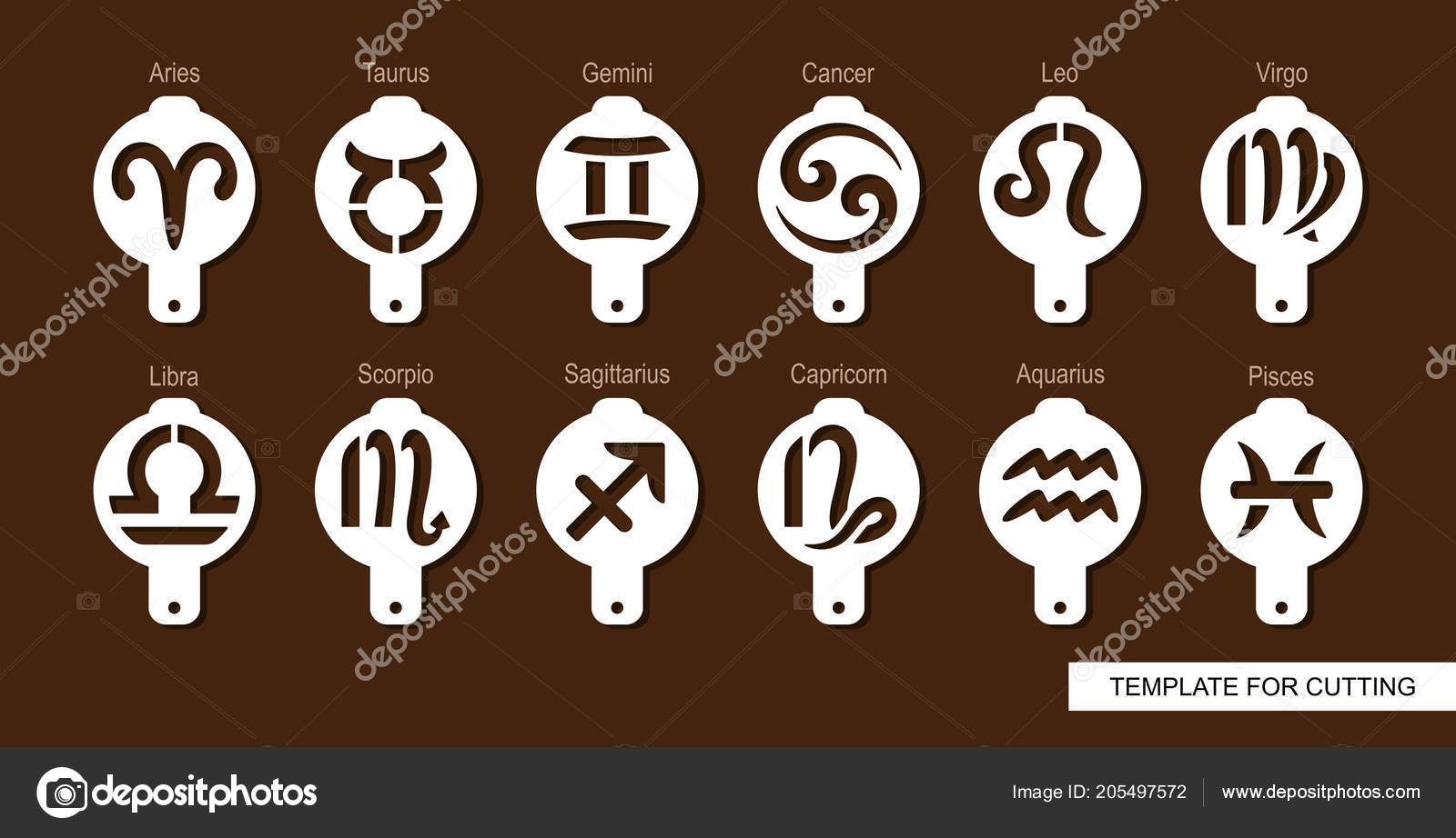 Zodiac Signs Stencils