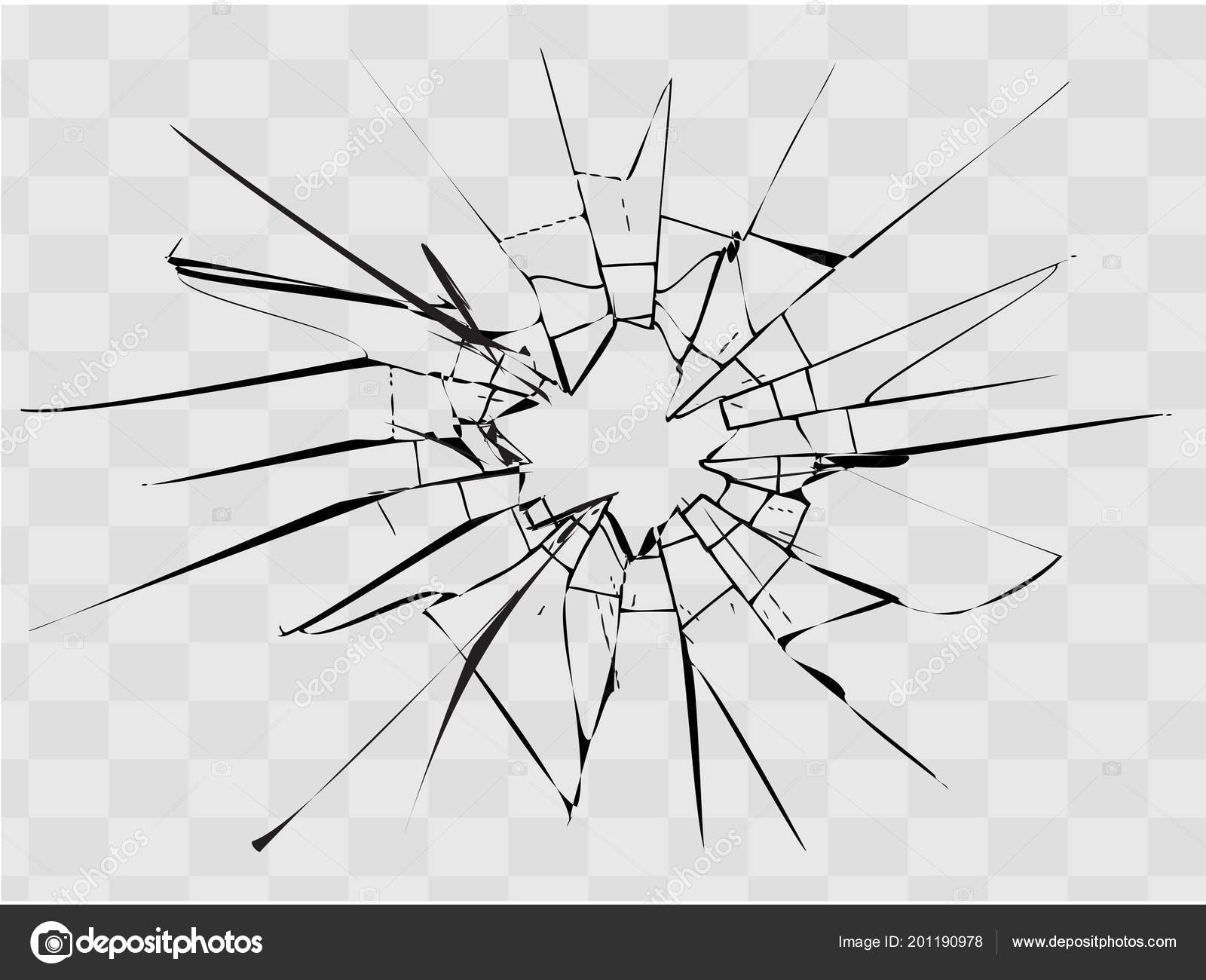 Glass Crack Vector