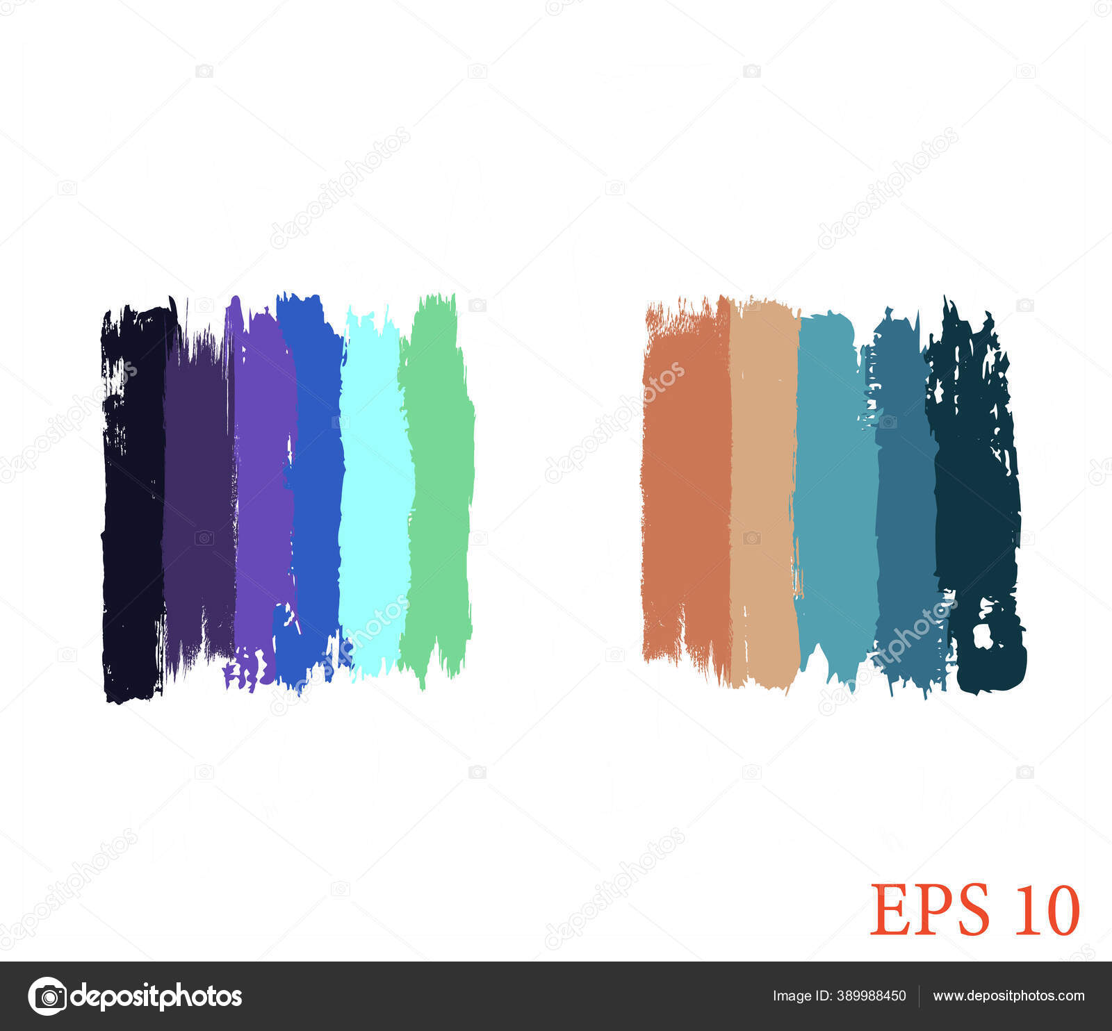 Brush Stroke Border Vector Clipart