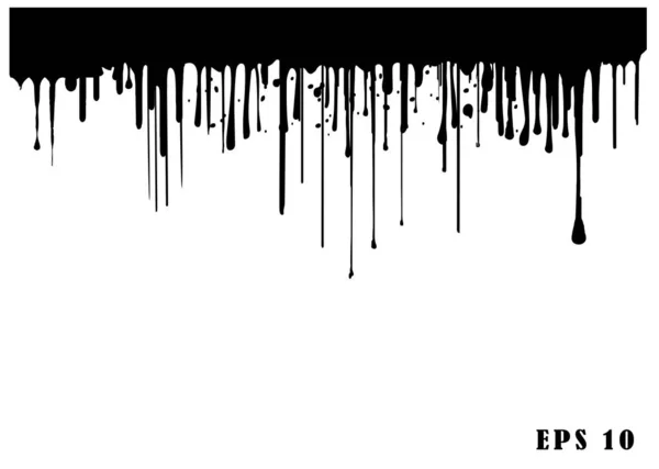 Black dripping ink painted oil drips liquid drops art messy paint ...