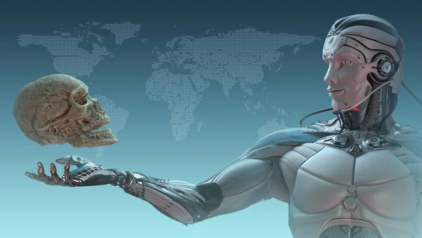 Artificial intelligence skull Stock Photos, Royalty Free Artificial ...