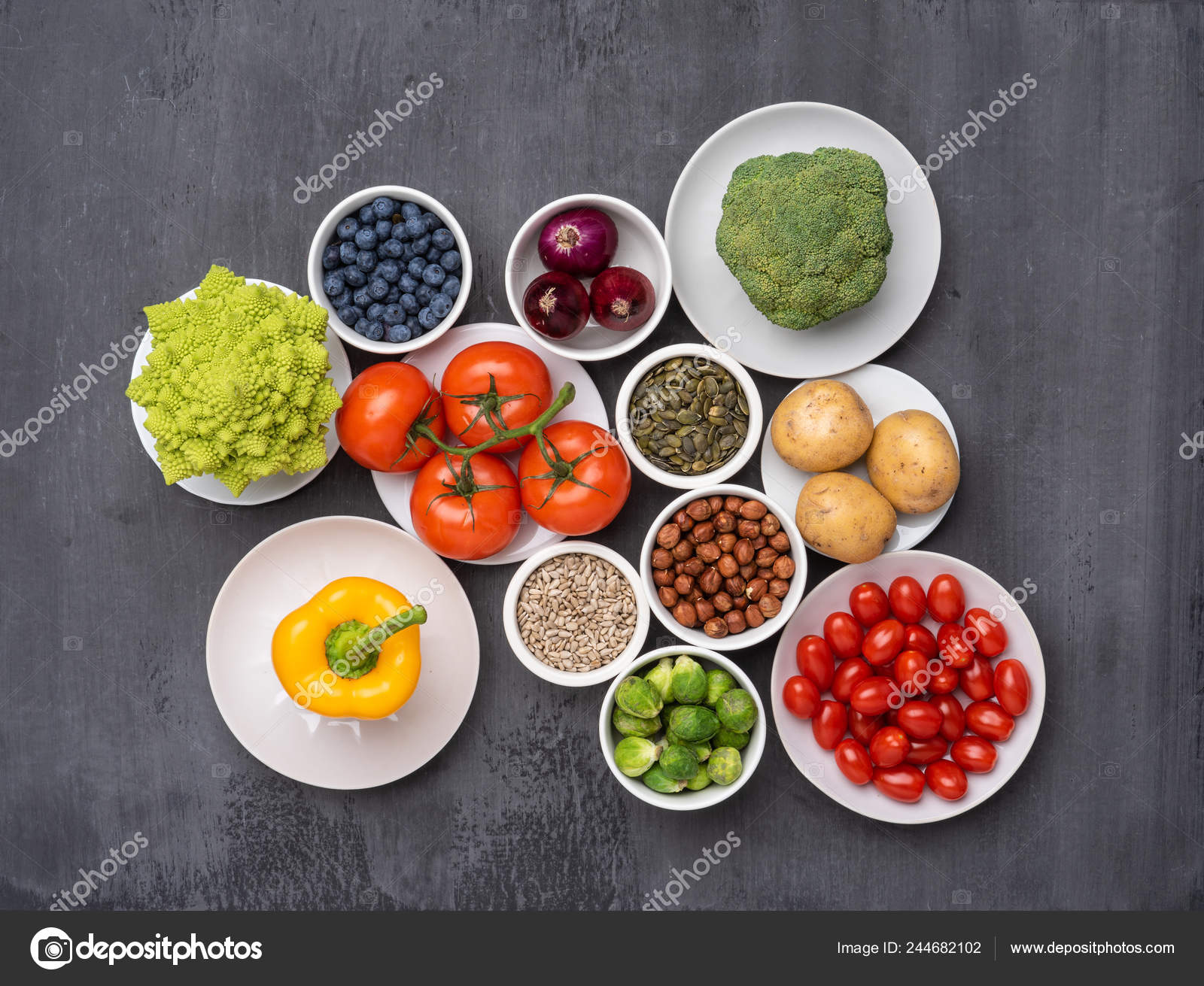 Healthy Eating Ingredients Fresh Vegetables Fruits Superfood Nutrition ...