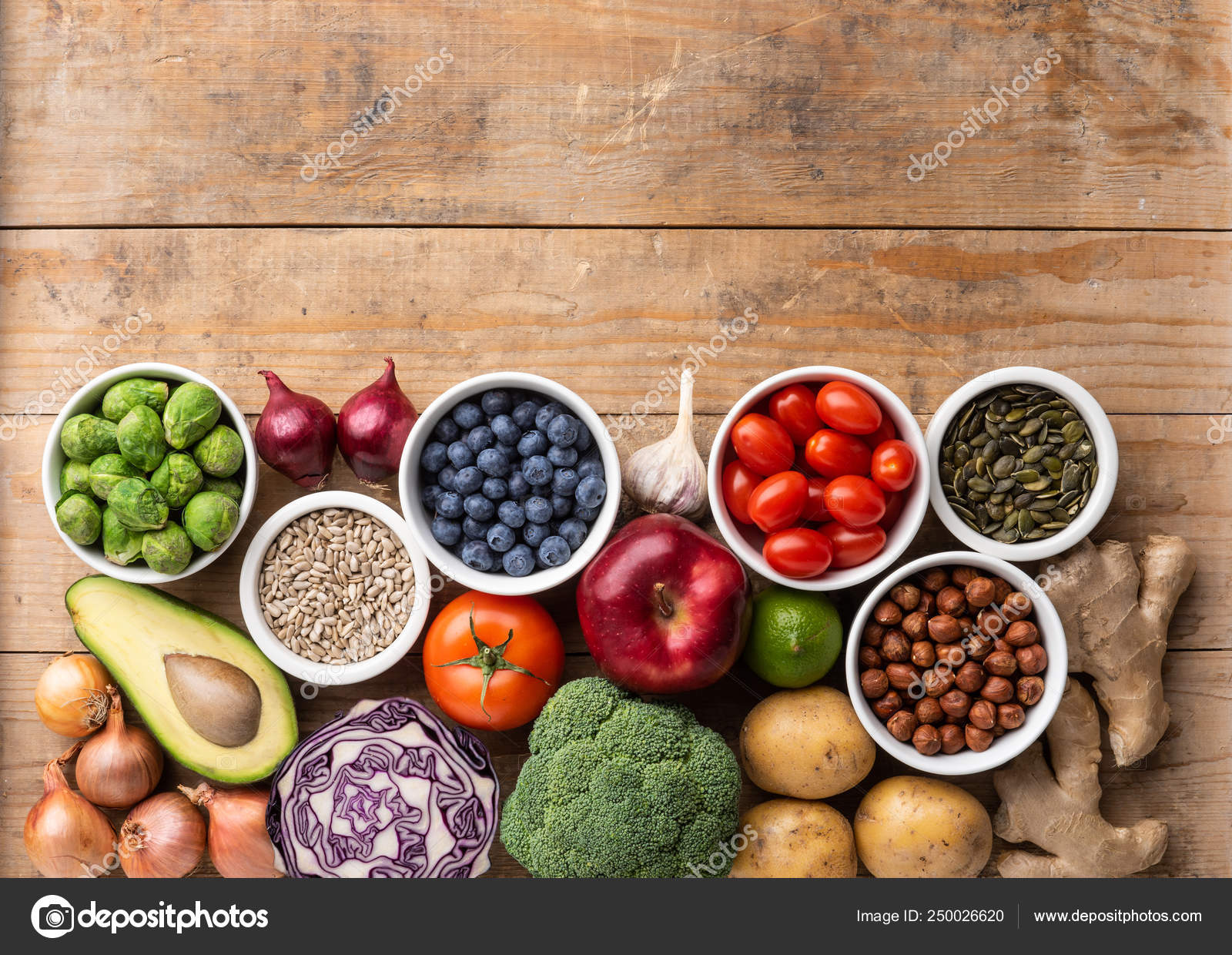 Healthy Eating Ingredients Fresh Vegetables Fruits Superfood Nutrition ...