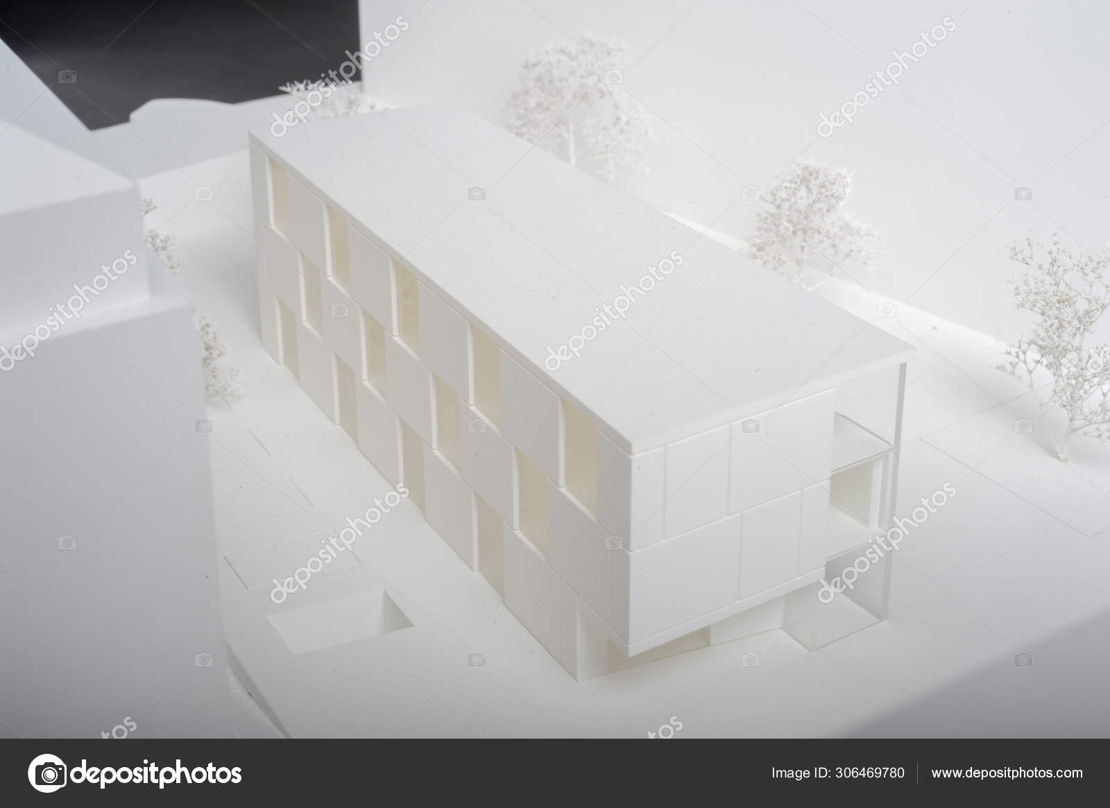 Site surrounding model for architectural presentation of a build ...