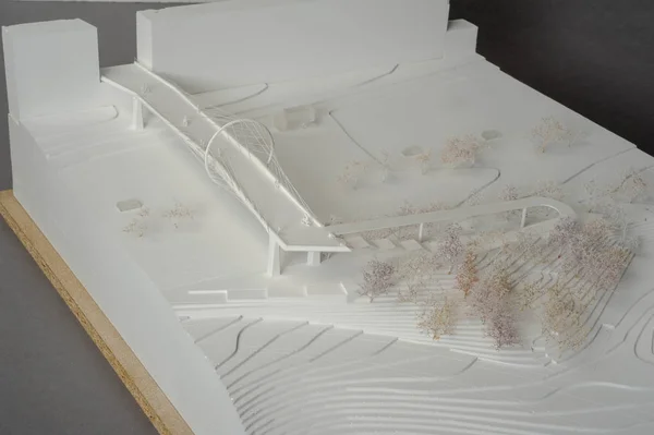 Site surrounding model for architectural presentation of a build ...