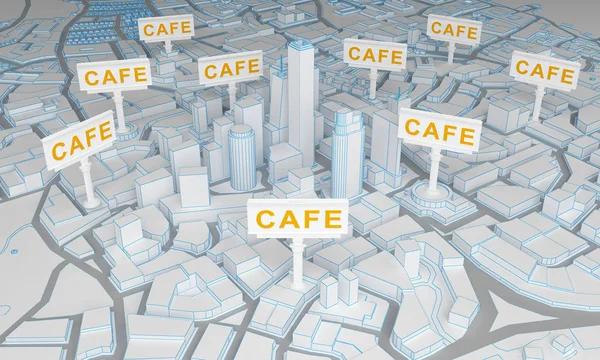Coffee on the city map Stock Photos, Royalty Free Coffee on the city ...